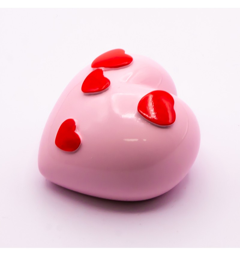 Cuore Emoji rosa con cuoricini rosa